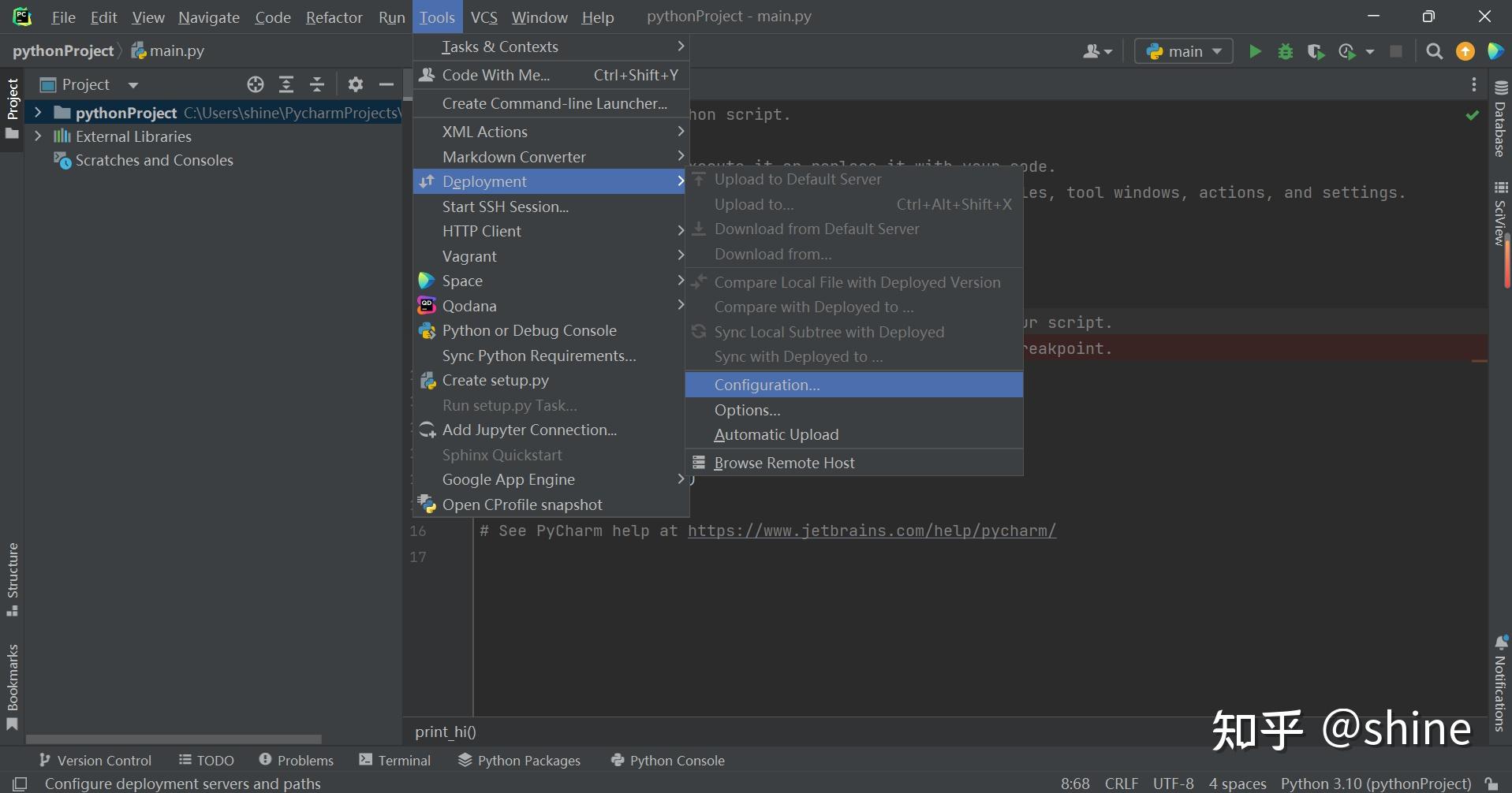 Pycharm使用SSH连接远程服务器 - 知乎