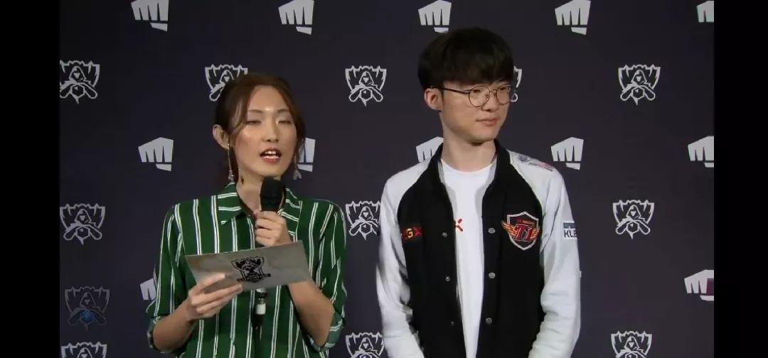Faker超神拿下MVP，却被S9女主持难住，网友：工地韩语 - 知乎