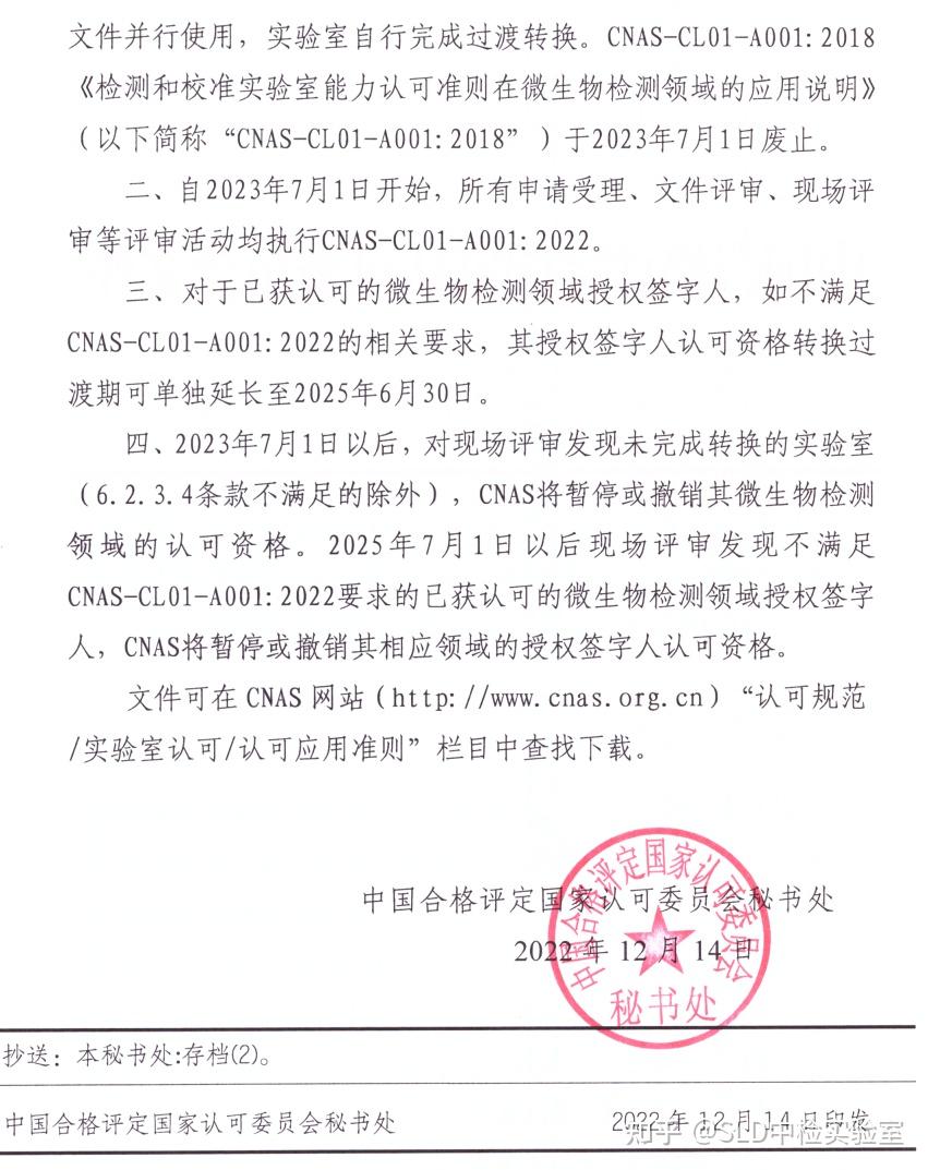 必看！CNAS-CL01-A001:2022版与2018版内容差异对比 - 知乎