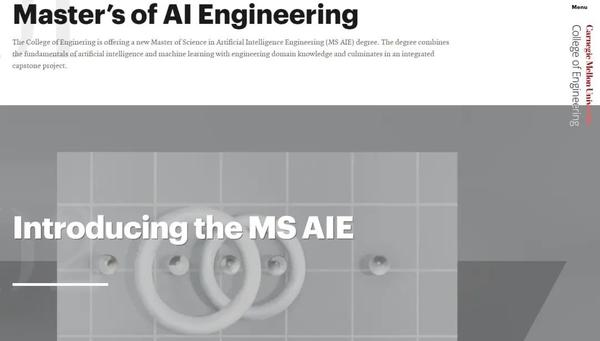 AI领域实火！CMU新增人工智能工程硕士项目！ - 知乎