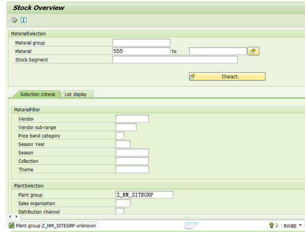 SAP RETAIL 事务代码RWBE查询界面上的Plant Group - 知乎