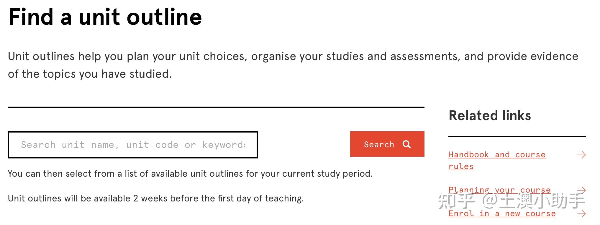 悉尼大学｜Unit Outline查找攻略和内容介绍 - 知乎