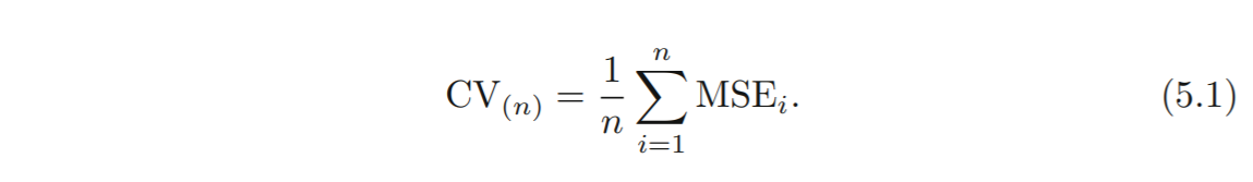 统计学习（Statistical Learning） 5：重采样方法