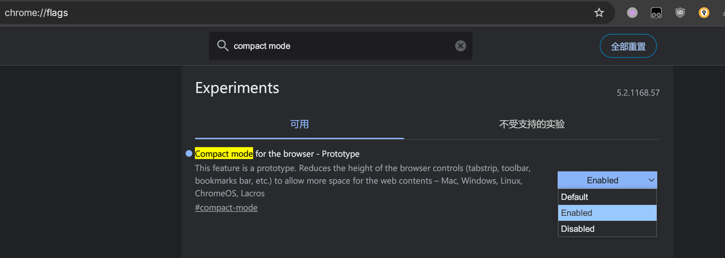Chrome 新 UI 界面减少顶栏（地址栏）高度 - 知乎