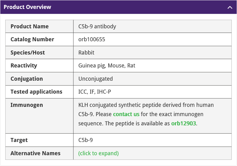 【Biorbyt产品专题】补体末端C5b-9复合物 | 抗肿瘤&肿瘤促进作用 - 知乎