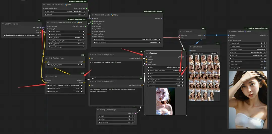 comfyui文生视频，animatediff工作流搭建 - 知乎