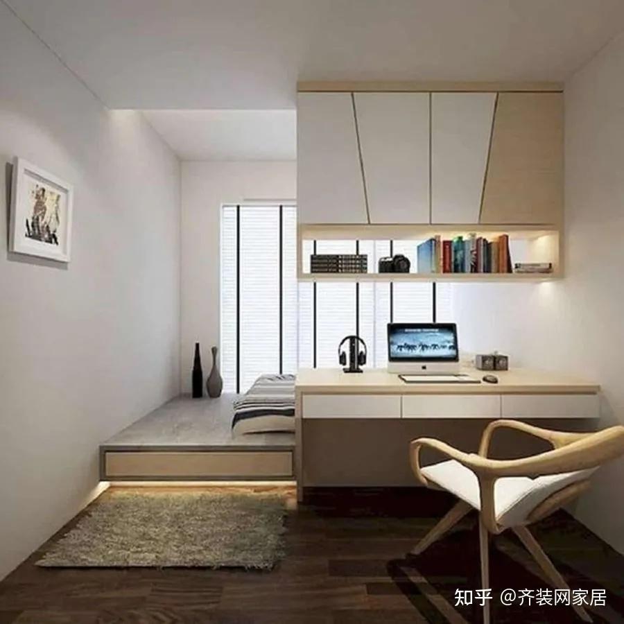 卧室不要放大床了，聪明人都装“地台床”，完工真心实用 - 知乎