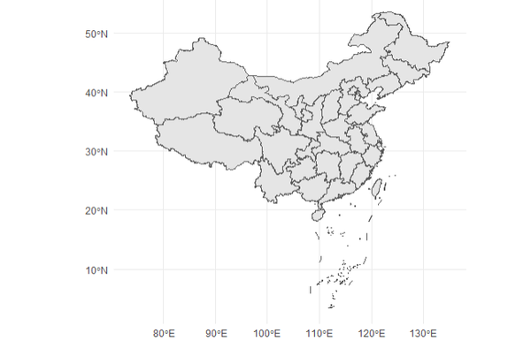 使用ggplot2绘制中国地图(实用向) - 知乎