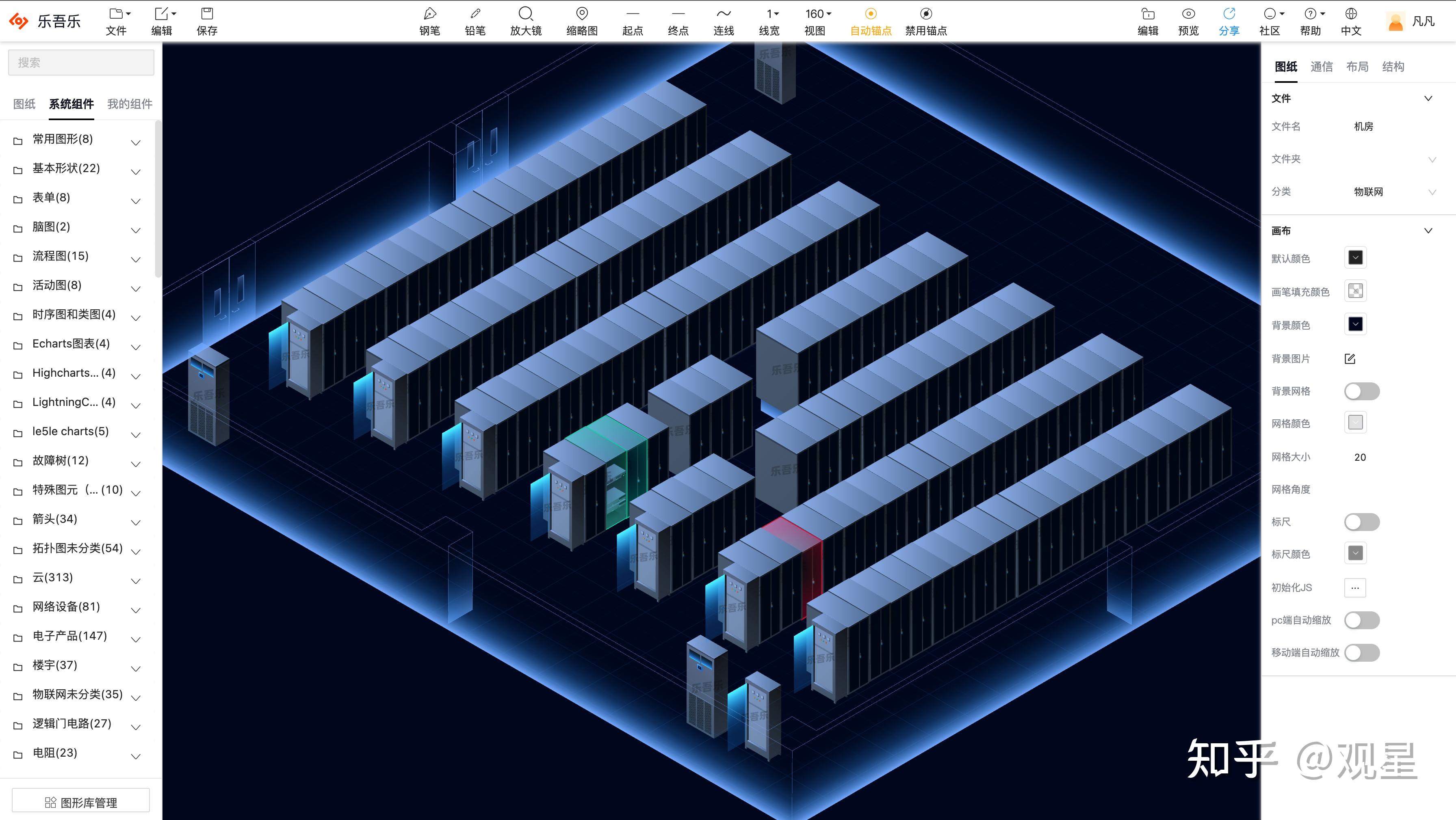 开源、易扩展、方便集成的Web绘图工具（流程图、架构图、组态、SCADA、大屏） - 知乎
