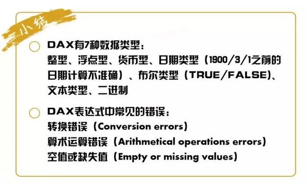DAX数据类型及DAX表达式中的常见错误 - 知乎