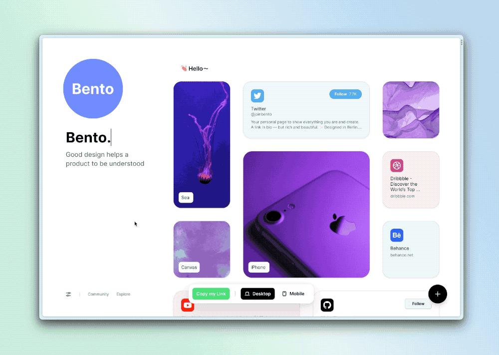 设计师专属个站，有 Bento 分分钟搞定！ - 知乎