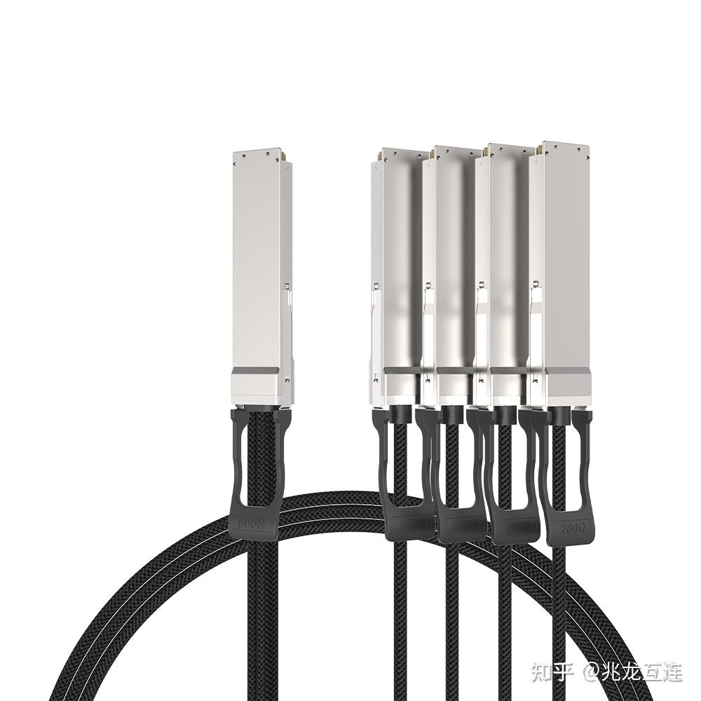 兆龙 OSFP-RHS 800G to 4*OSFP-RHS 200G无源组件全解析 - 知乎