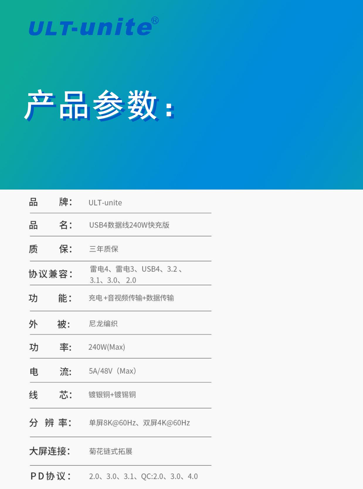 ULT-unite USB4全功能数据线【240W快充+40Gbps高速传输+8K投屏】 - 知乎
