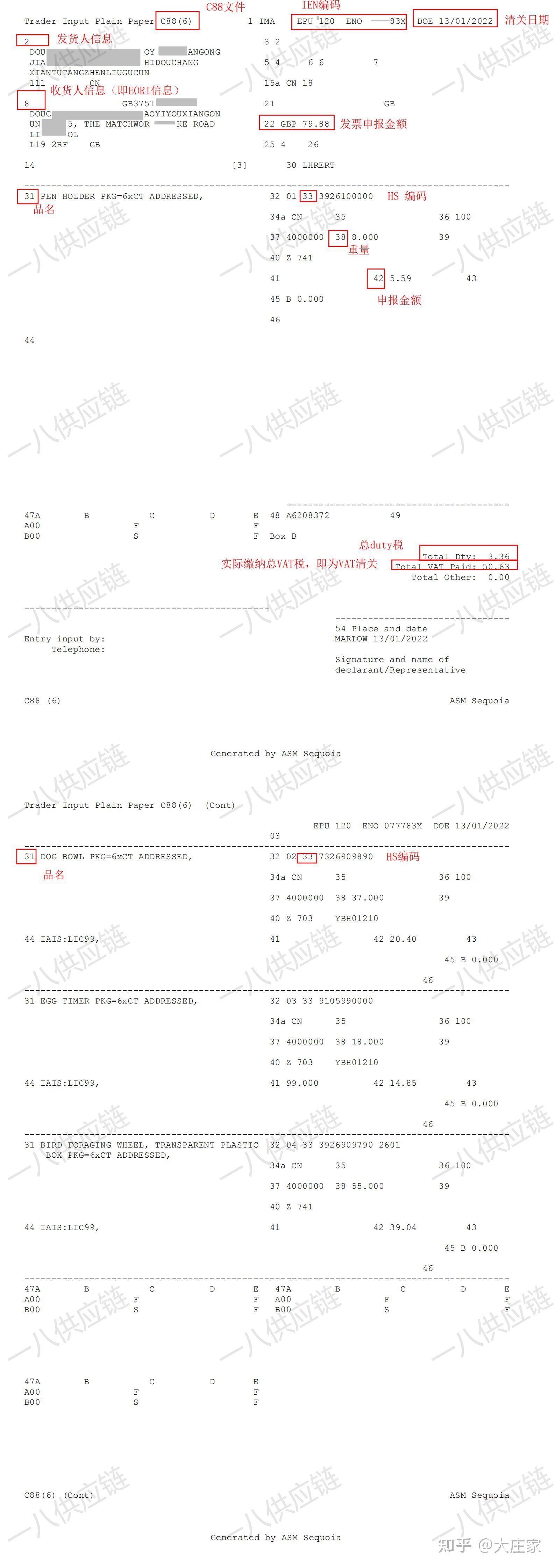 如何看英国/欧洲税金单/全网最全亚马逊税金单E2/C88 - 知乎