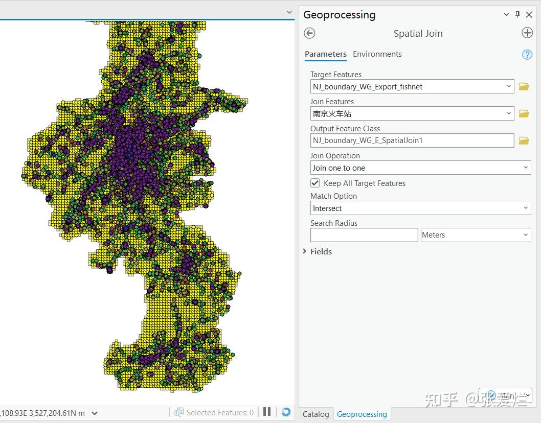 【ArcGIS Pro】渔网划分与POI数据空间链接以生成核密度分布图 - 知乎