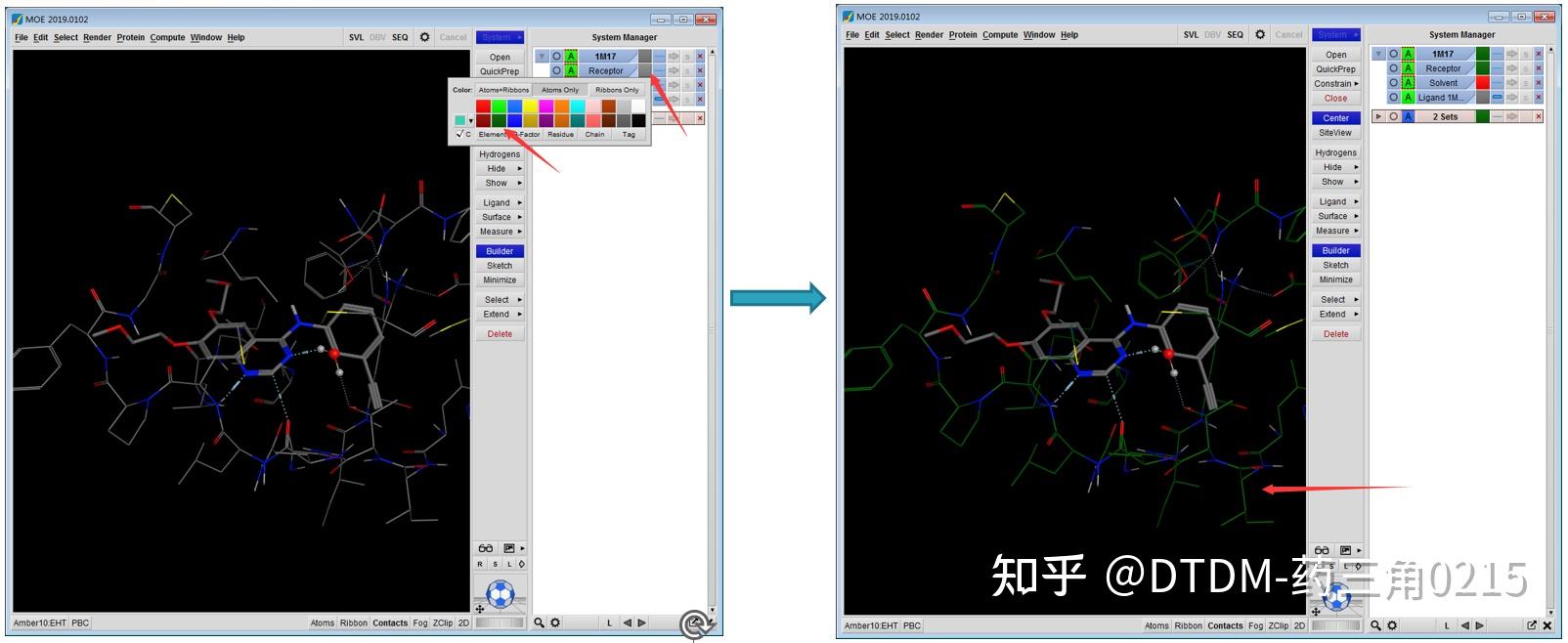 计算机辅助药物设计的基础操作（MOE） - 知乎