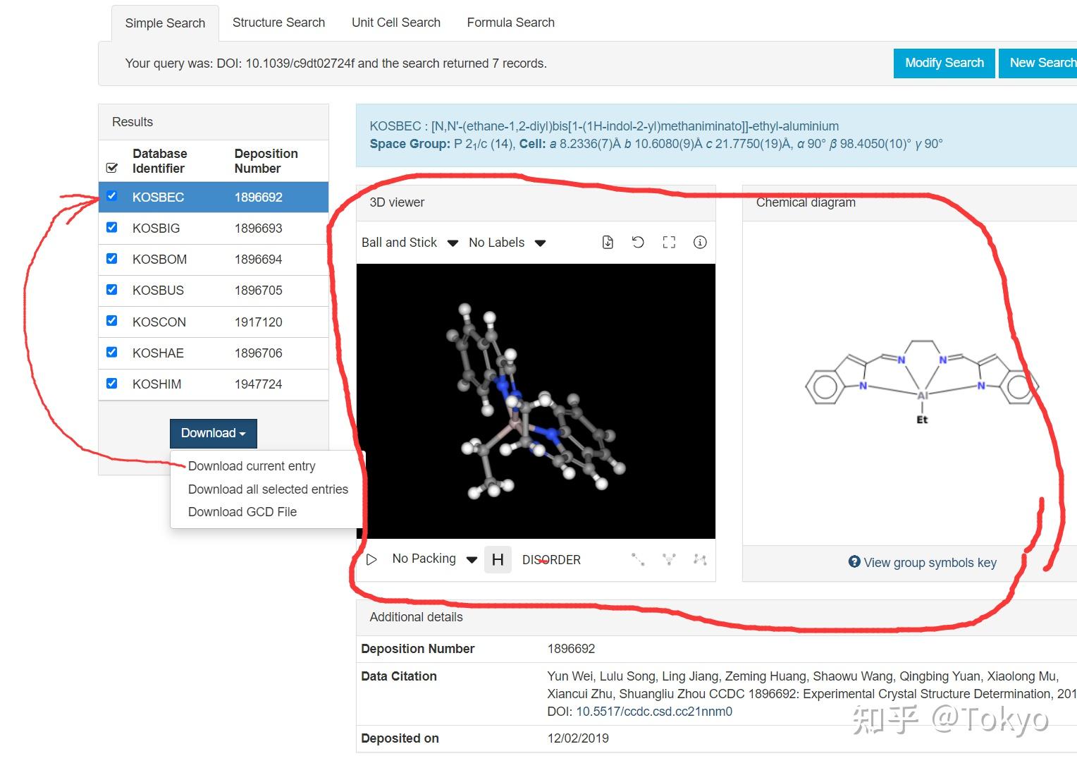 通过DOI号下载CIF文件 - 知乎