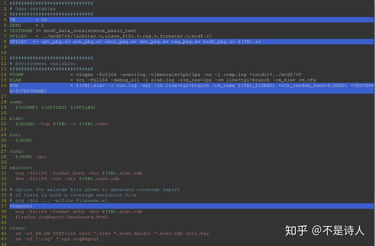 VCS仿真器操作_makefile，Tcl命令 - 知乎