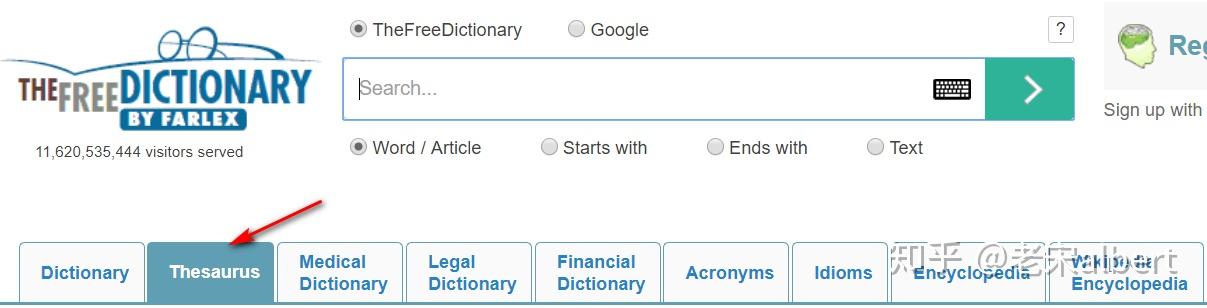 推荐一个可能是目前最好用，也是最漂亮的英语同义词在线词典—free thesaurus - 知乎