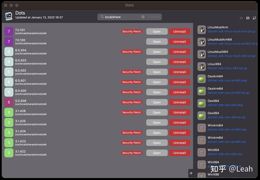 Dots - 更友好的 .NET SDK 管理器 - 知乎