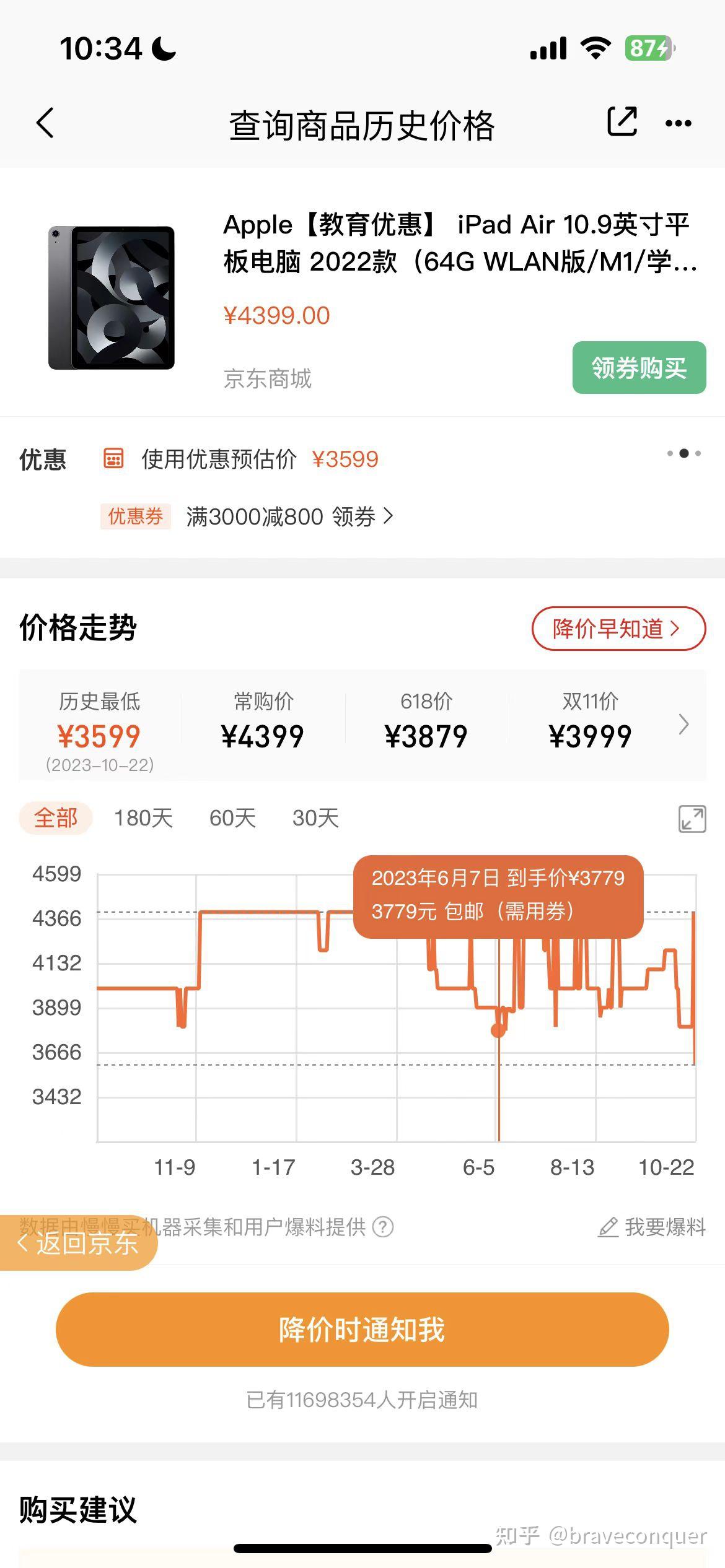 2023年双十一iPad Air5 3599的价格是否值得入手？