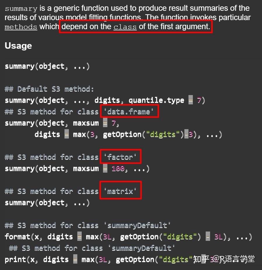 如何正确使用R语言的函数——为什么有的模型结果不能使用summary函数查询？ - 知乎