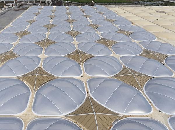 膜结构丨排列规则的ETFE气枕屋顶 - 知乎