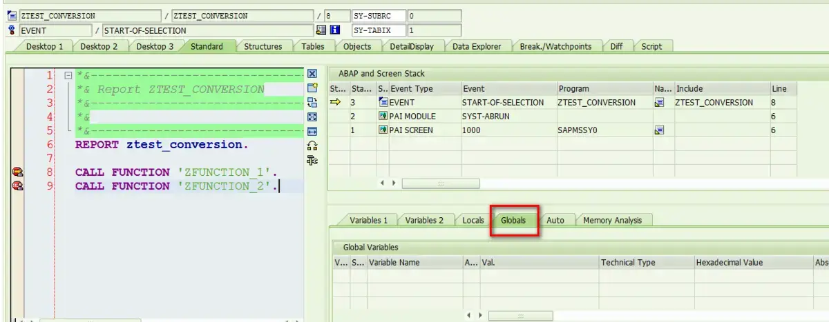 Global variable in ABAP function group - 知乎