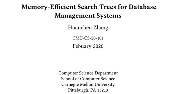 CMU博士、姚班助理教授张焕晨获SIGMOD Jim Gray博士论文奖，华人首次 - 知乎