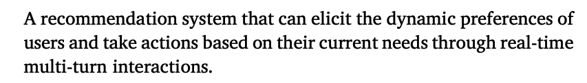 对话推荐系统简述（Conversational Recommender System, CRS） - 知乎