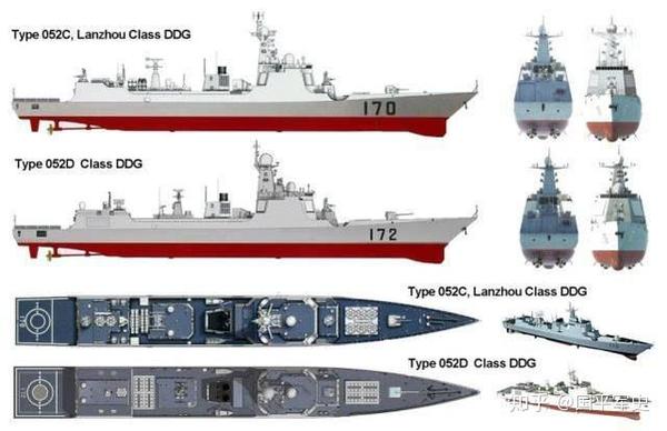 052D型驱逐舰：有了相当大的改进，全面提高了作战性能 - 知乎
