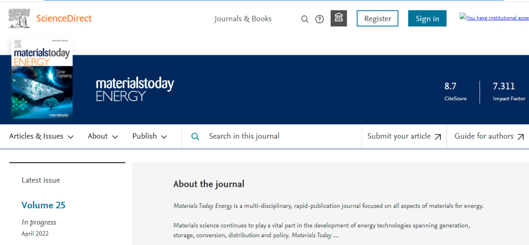 SCI期刊介绍：7.311分，最快21天接受，今年或可突破9分！ - 知乎