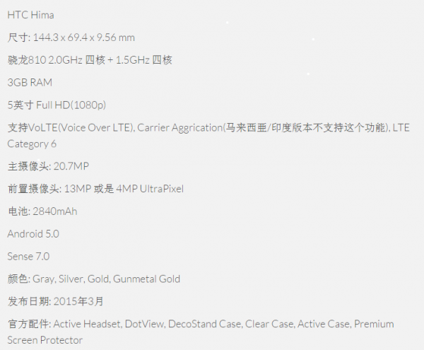 究极曝光 HTC Hima详细配置 - 知乎