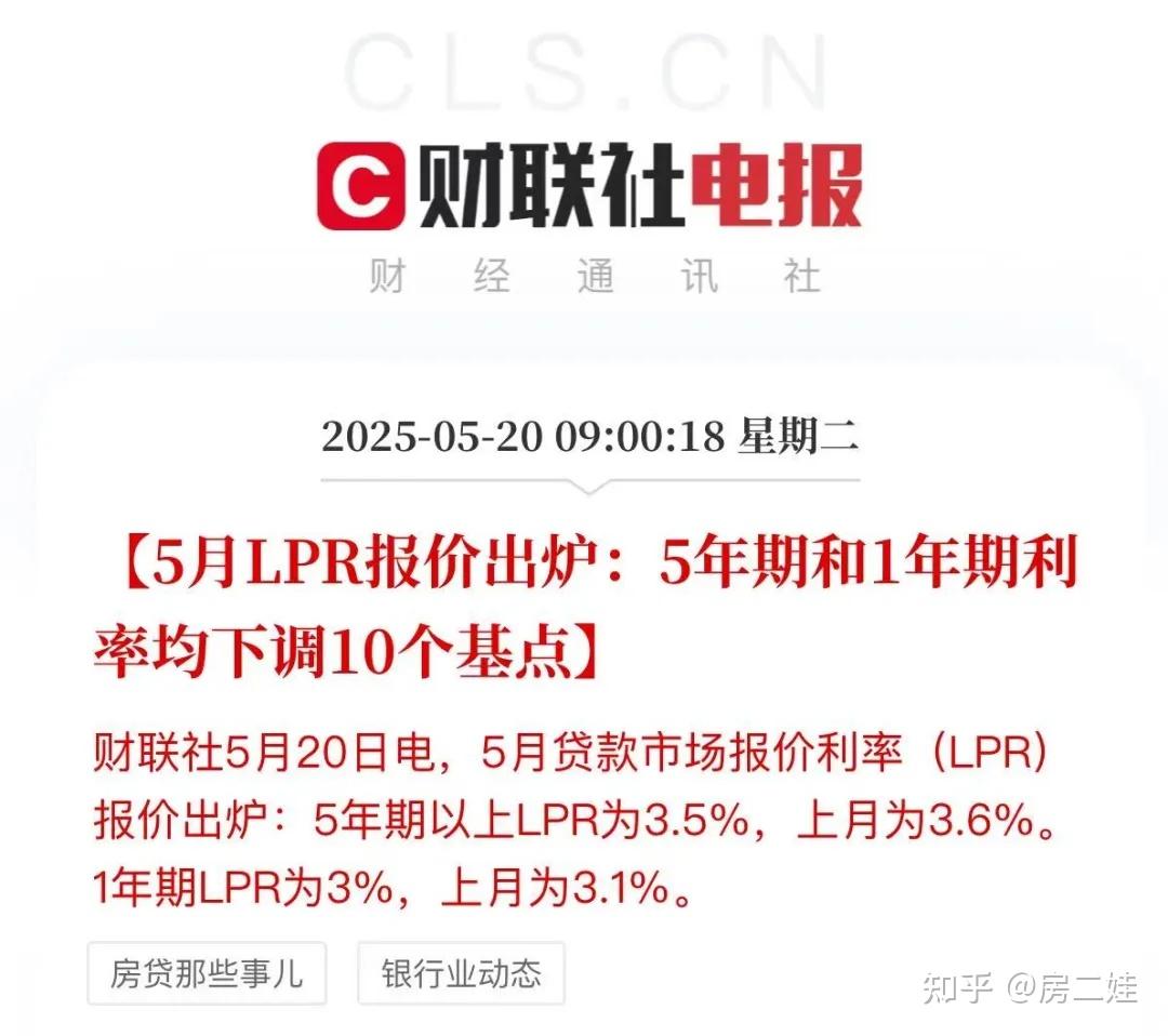 刚刚，lpr下调10bp！但利空还没买房的人..... - 知乎
