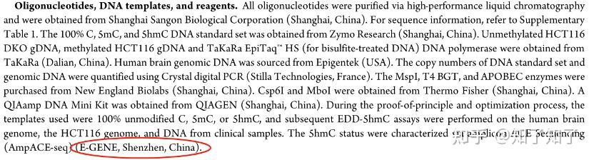 ACE-seq助力开发EDD-5hmC检测新技术 用于疾病诊断研究中精准定量5-羟甲基胞嘧啶 - 知乎