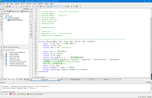 用Xilinx ISE创建Verilog工程并烧录【杭电计组实验一全加器】 - 知乎