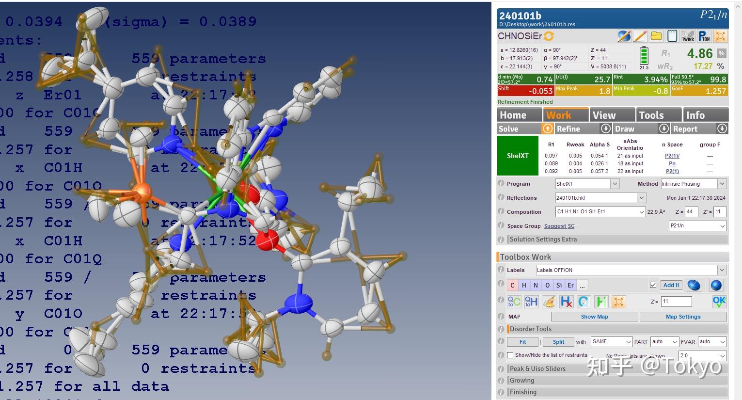 晶体数据还原示例8(选点定晶胞) - 知乎