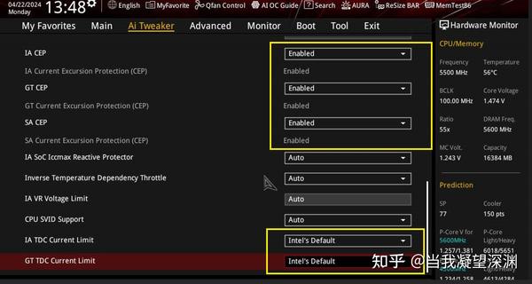 华硕Z790和B760芯片组主板BIOS选项Intel Baseline Profile - 知乎