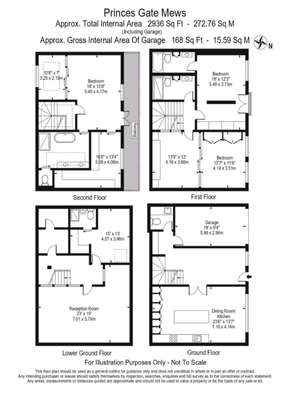 伦敦市中心270m²，带车库四层别墅 | 5 Prince's Gate Mews - 知乎