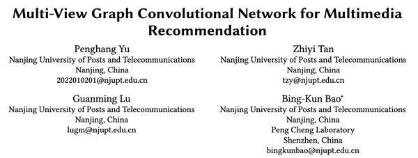 [84] Multi-View GCN: 多视角融合多模态数据做推荐 - 知乎