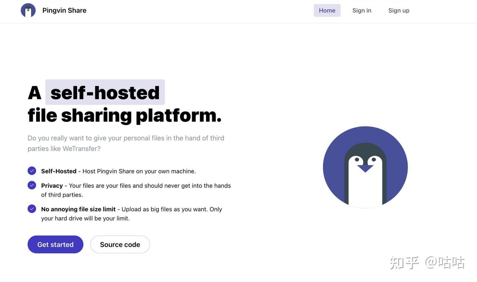 【好玩儿的Docker项目】Pingvin Share——一个专注于文件分享的高颜值轻量小工具！ - 知乎