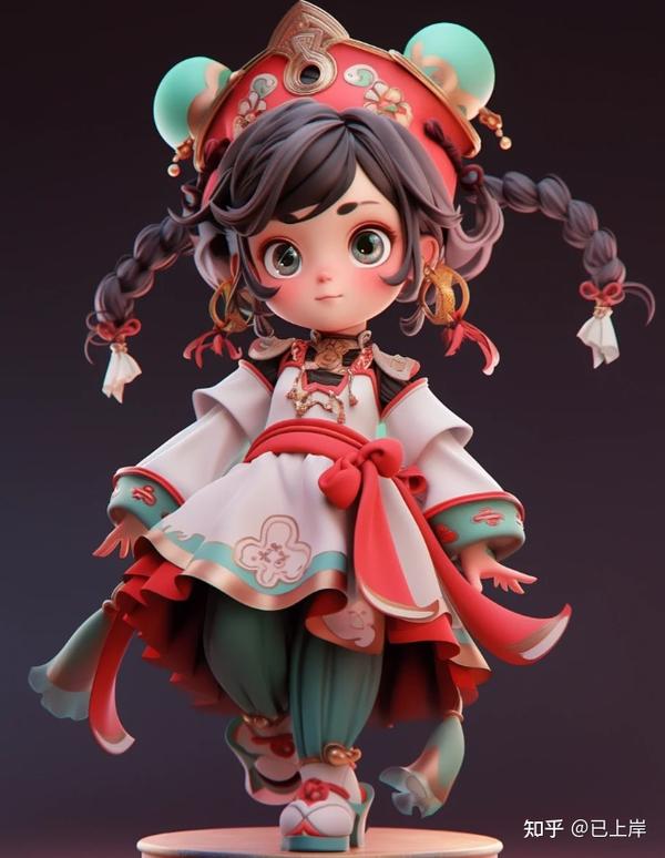 如何用MJ生成中国民族风的人物IP形象 - 知乎