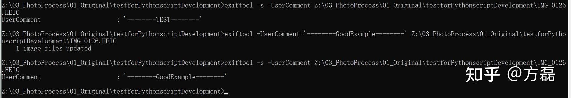 Exiftool命令行基本操作实践与提高(Windows) - 知乎