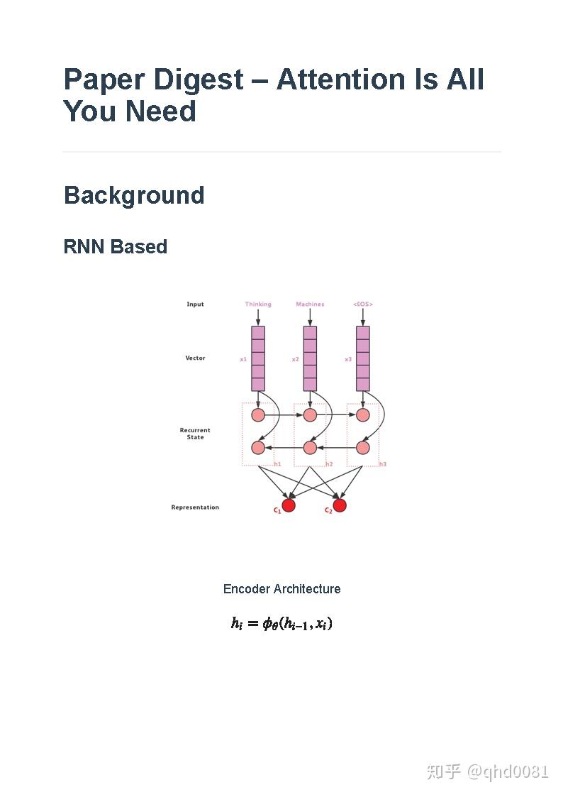 Paper Digest -- Attention is - 知乎