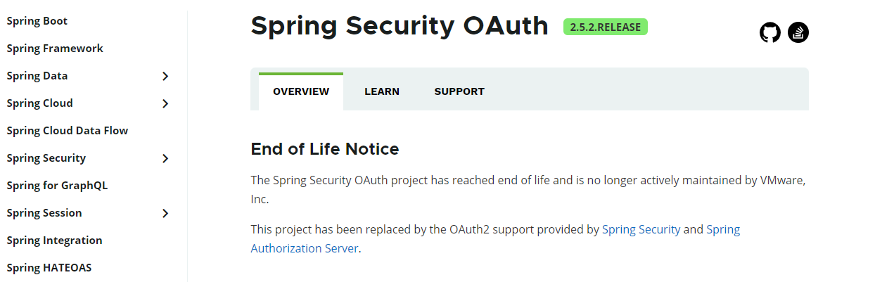 Spring Security OAuth正式终止维护，已从官网下架 - 知乎