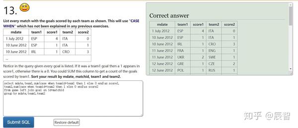 SQLZOO实践记录和总结 - 知乎