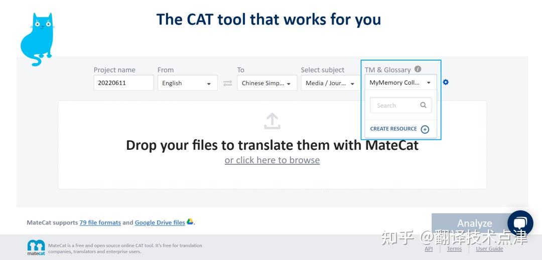 技术与工具｜MateCat：一款免费的在线CAT工具 - 知乎