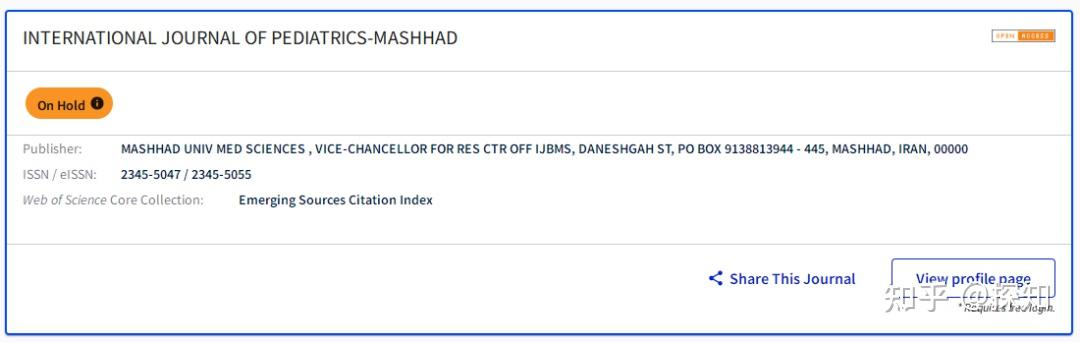 麻了！包含中科院TOP，共16本期刊被标记为“On Hold”状态！究竟怎么回事？ - 知乎