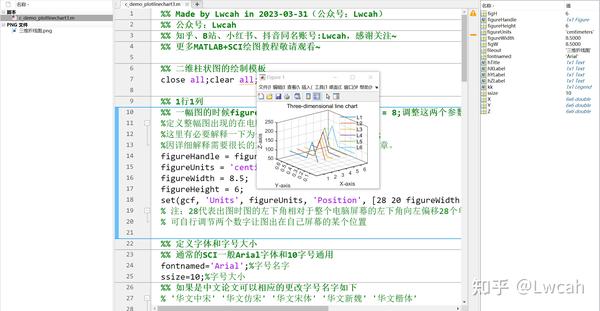 Matlab Sci 绘图配色第六期 三维折线图 知乎