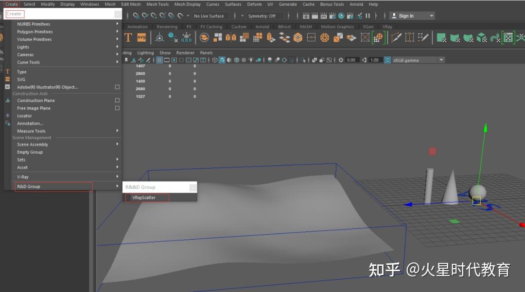 MAYA | VRay Scatter 散布基础 - 知乎